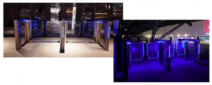 Fastlane Optical Turnstiles , Office Building Turnstiles For Access Control