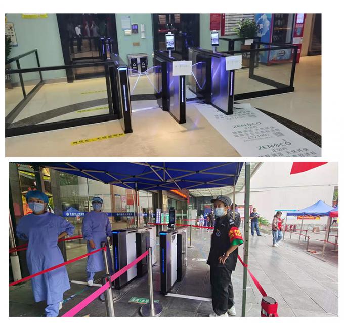 SUS304 Stainless Steel Sliding Barrier Gate Turnstile Custom With ...