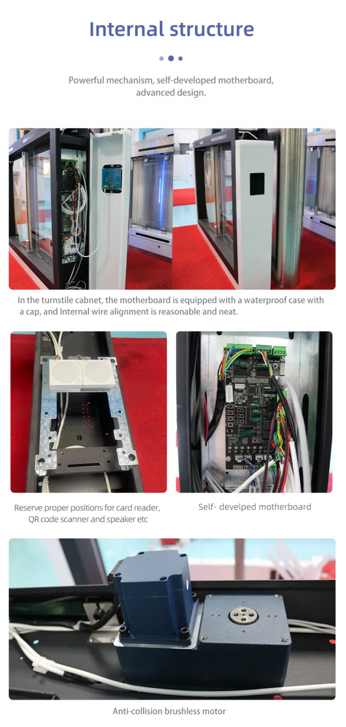 SPCC White Sliding Barrier Gate Single Directional / Bi Directional ...