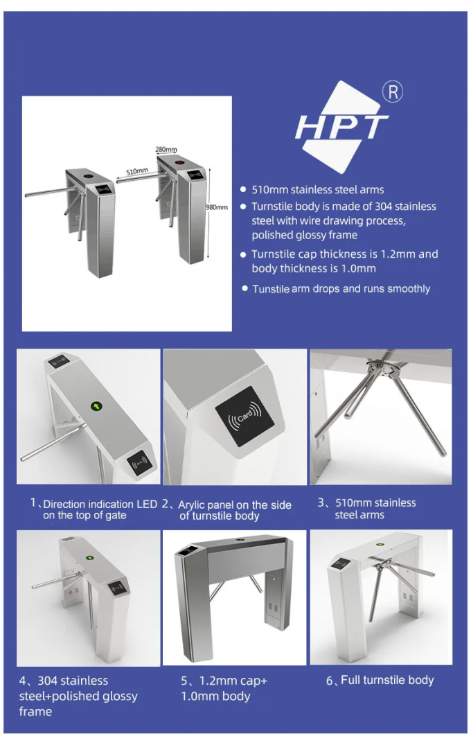 Stainless Steel Turn Style Gates