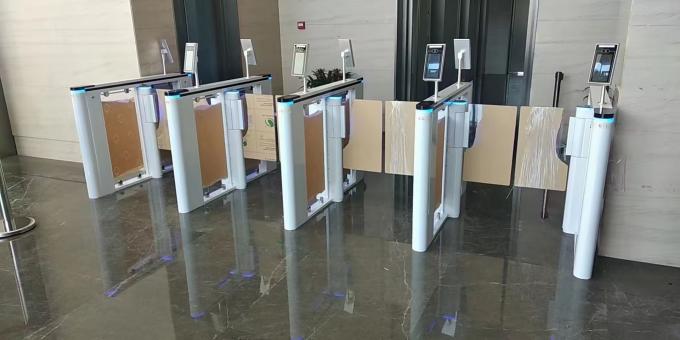 ESD Slim Speedlane Turnstile , 1.5mm Thickess Stainless Steel Speed ...