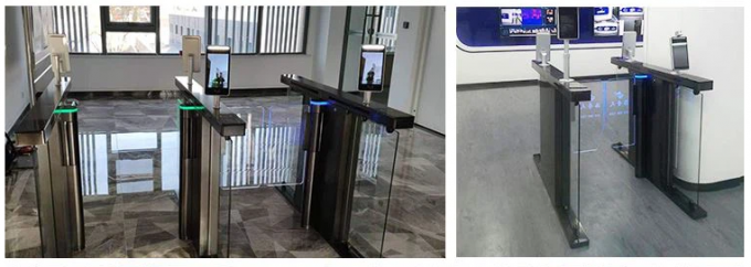 Slim Speed Gate Turnstile Speedlane Turnstile With Brushless Servo Motor