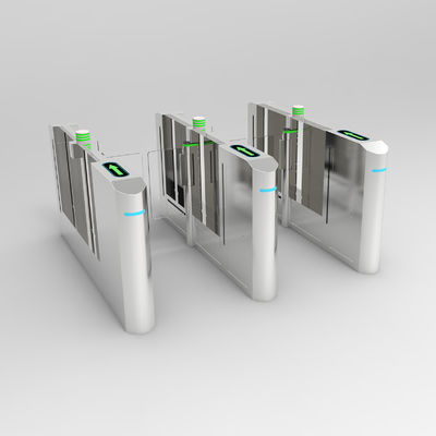 Stylish Slim Glass Security Barriers , Pedestrian Barrier Gate Turnstile