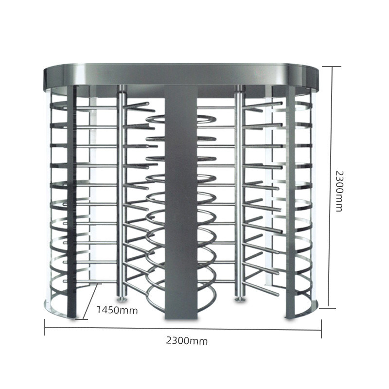 Full Height Security Turnstile Gate SUS304 Stainlesl Steel Turnstiles