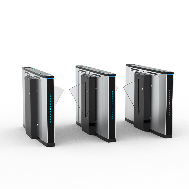 Access Control Flap Barrier Turnstile Gate SUS304 Stainless Steel For ...
