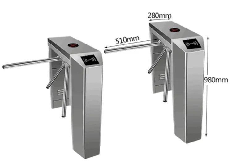 Outdoor Automatic System Turnstile , 3 Arm Turnstile For Entertainment ...