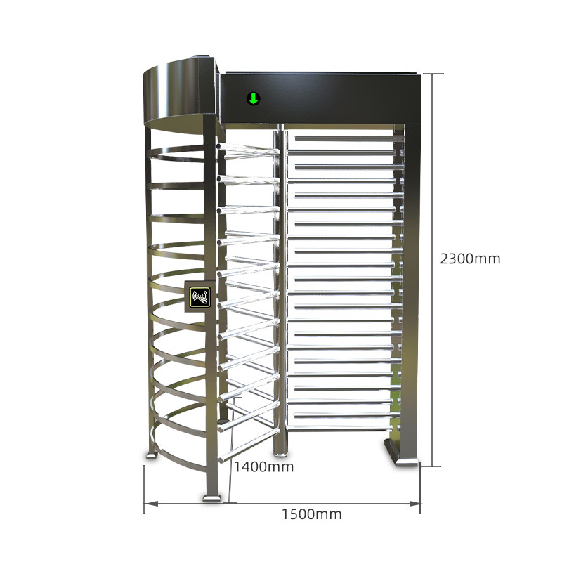 Construction Site Security Turnstiles , Custom Full Body Turnstile ISO ...