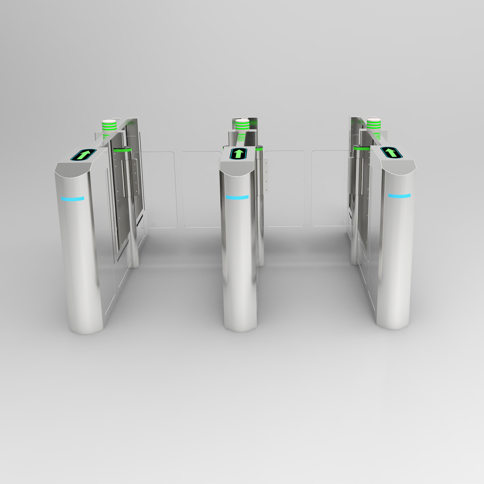 Sleek Train Station Turnstile Barrier Gate Access Control System With ...